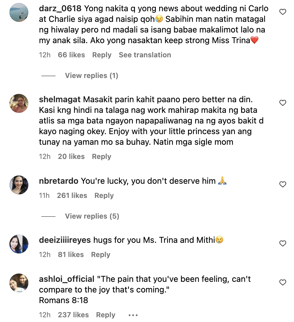 Trina Candaza on Carlo Aquino, Charlie Dizon’s wedding